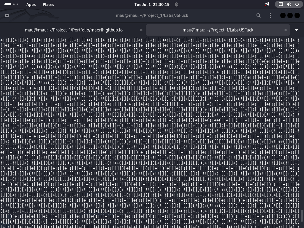 JSFuck for Javascript Obfuscation | Maerih